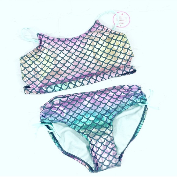 Justice | Swim | Justice Girls Mermaid Metallic Swim Bathing Suit ...